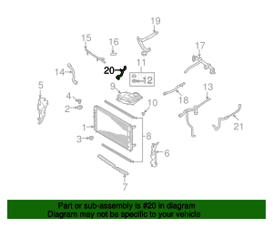 1998-2001 Audi Radiator Coolant Hose 4B0-121-101-N | OEM Parts Online
