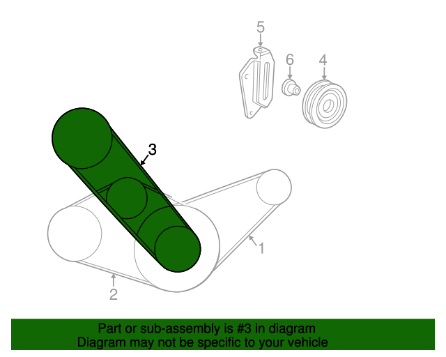 56992-P2A-003 - Accessory Drive Belt - 1996-2000 Honda | All Discount ...