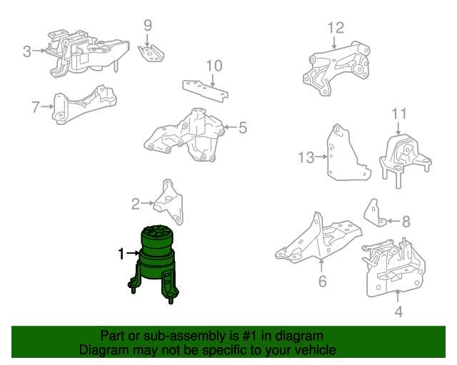 12361-0P190 - Front Mount - 2016-2021 Lexus | MyLexusParts
