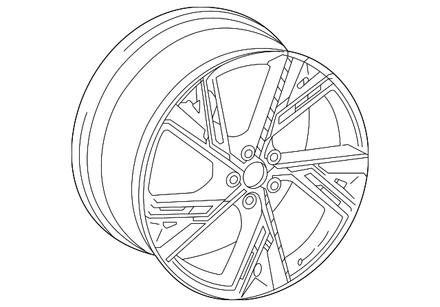 2024-2025 Audi Wheel, Alloy 4K0-601-025-BM | Genuine Audi Parts