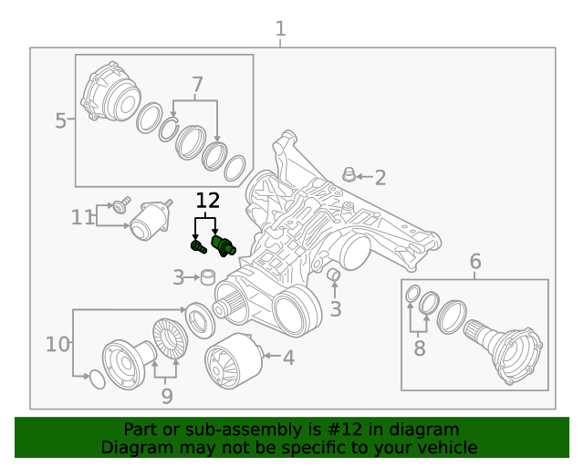 2018-2023 Audi Speed Sensor 0B0-598-080 | Audi USA Parts