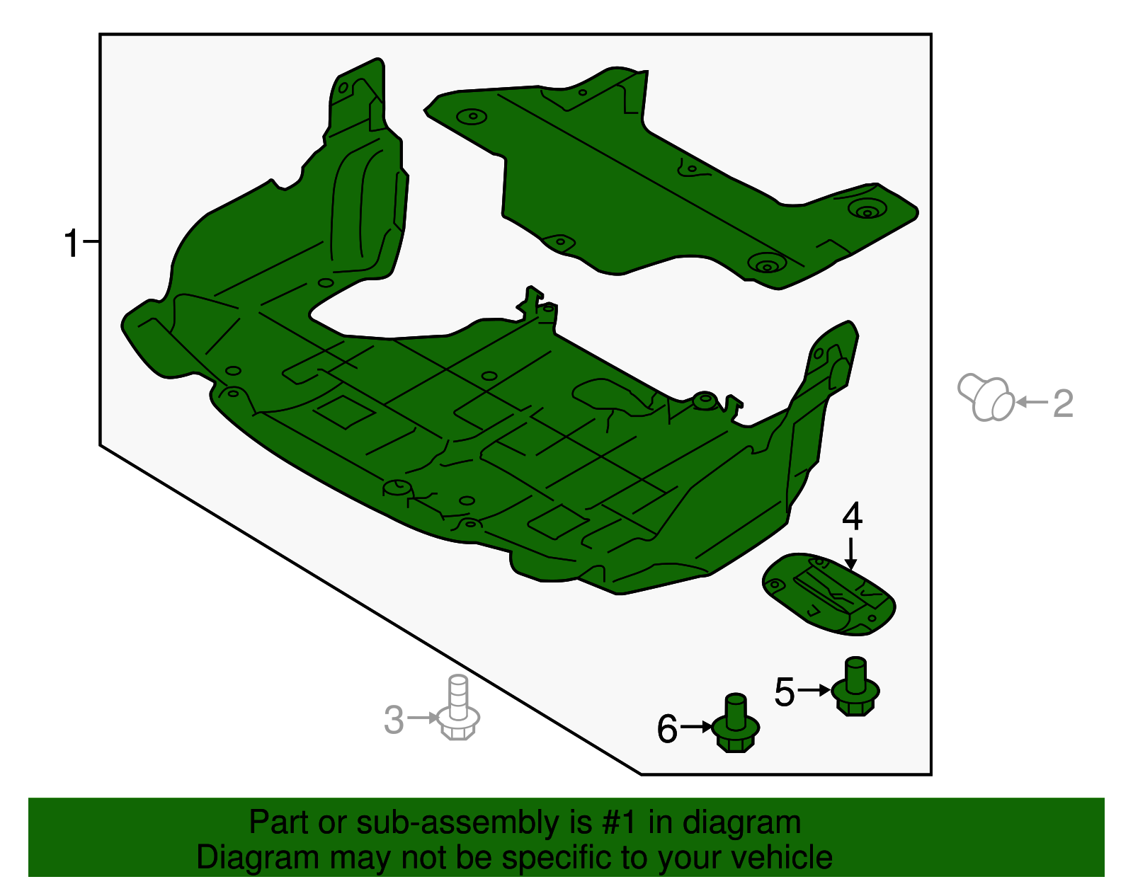 2017-2018 Subaru Forester Under Cover 56410SG050 | Subaru Parts Store