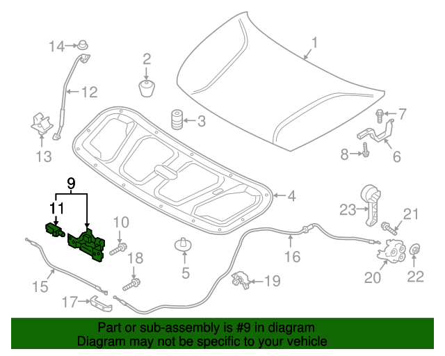 81130-G5000 - Latch 2017-2021 Kia | Kia.Parts Store