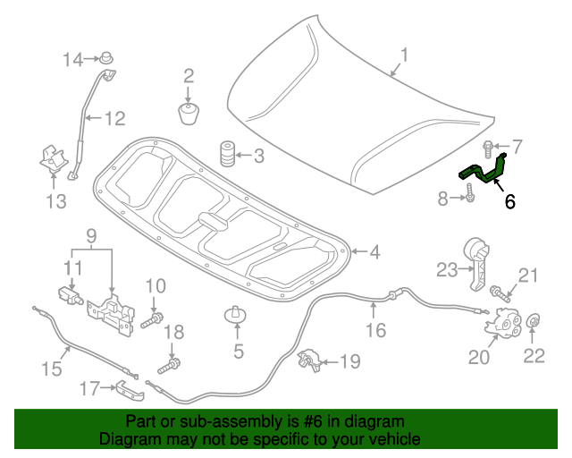 79110-G5000 - Hinge 2017-2021 Kia | Kia.Parts Store