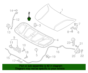 81737-1K000 - Lift Gate Bumper 2014-2025 Kia | Kia.Parts Store