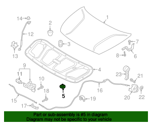 2001-2024 Kia Insulator Retainer Clip 8112637010 | TascaParts.com