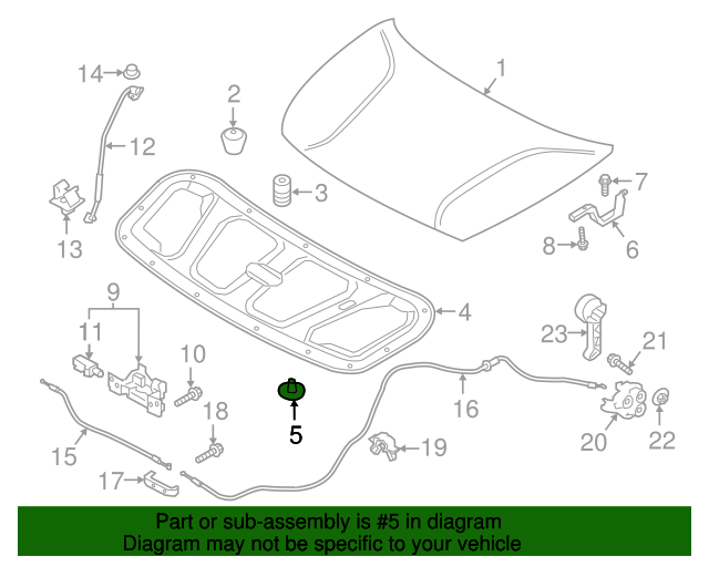 2001-2024 Kia Insulator Retainer Clip 8112637010 | TascaParts.com
