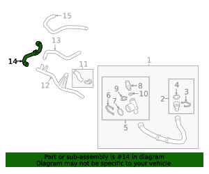 5QF-122-109-A - Reservoir Hose 2019-2021 Volkswagen Arteon | Bam ...