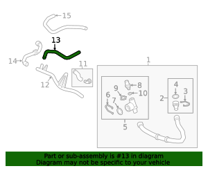 2015-2024 Volkswagen Connector Hose 5Q0-121-058-AE | VW Parts Online