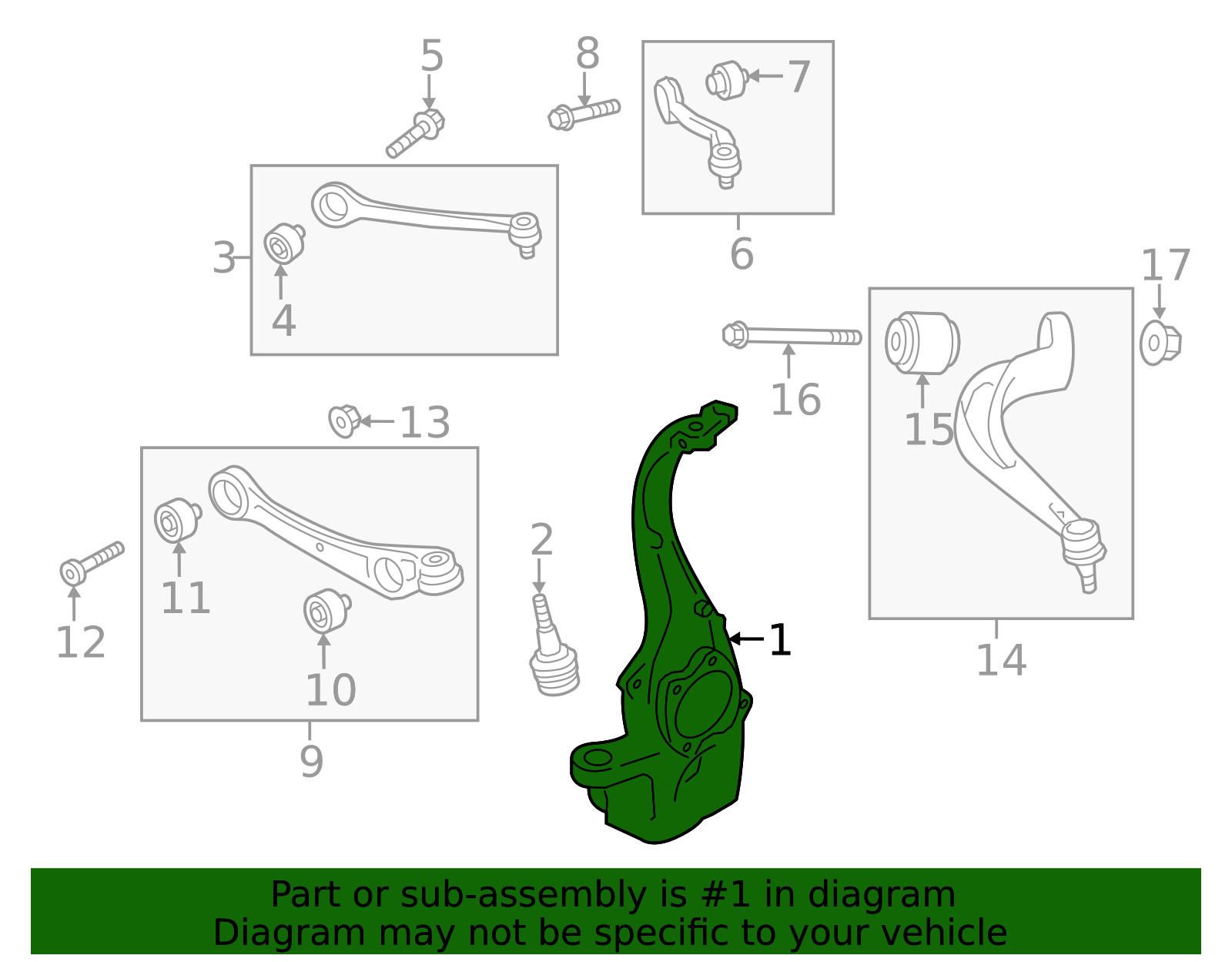 4K0-407-254-D - Steering Knuckle 2019-2025 Audi | Audi OEM Parts