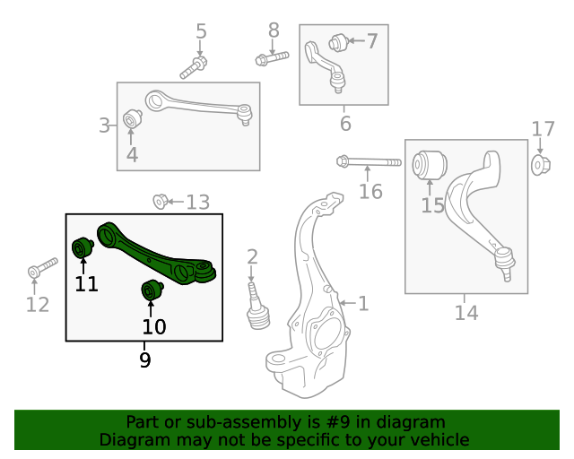 4K0-407-151-B - Ft Lower Control Arm 2019-2024 Audi | Audi OEM Parts