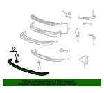 2005-2007 Chevrolet Front Air Deflector Extension 10386199 GM ...