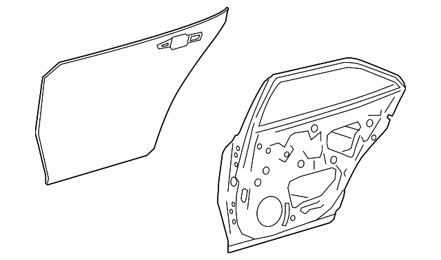 67003-06311 - Door Shell - 2018-2024 Toyota Camry | OEM Genuine Toyota ...
