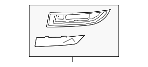 2013-2017 GMC Front Driver Side Bumper Fascia Outer Grille 20982401 GM ...