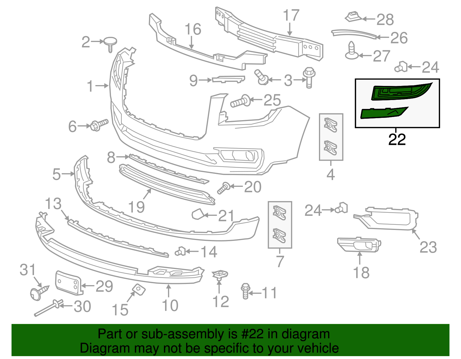 Buy Genuine GM Auto Parts - Grille (Part # 20982401) | GM Parts Store