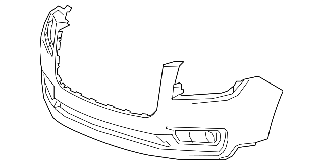 2013-2017 GMC Front Upper Bumper Cover 23350830 GM | GMPartsDirect.com