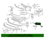 2013-2017 GMC Galvano Silver Front Passenger Side Bumper Fascia Outer ...