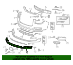 2013-2016 GMC Acadia Black Front Bumper Fascia Extension 22814524 ...