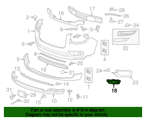 2013-2016 GMC Acadia Black Passenger Side Front Lower Grille 22814527 ...
