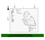 1988-2022 Toyota Backup Lamp Assembly Nut 90178-A0005 | Toyota Parts Center