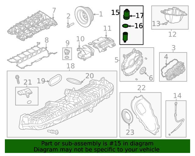 Genuine OEM Oil Filter Part# LR133455 Fits 2019-2020 Land Rover: Up To ...