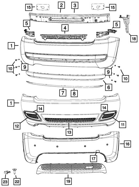 Rear Bumper and Fascia for 2015 Fiat 500 | Mopar Parts