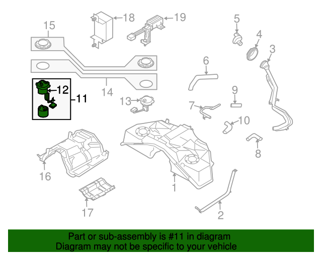 17040-EH11A - Fuel Pump Assembly - 2006-2008 Infiniti | Discount ...