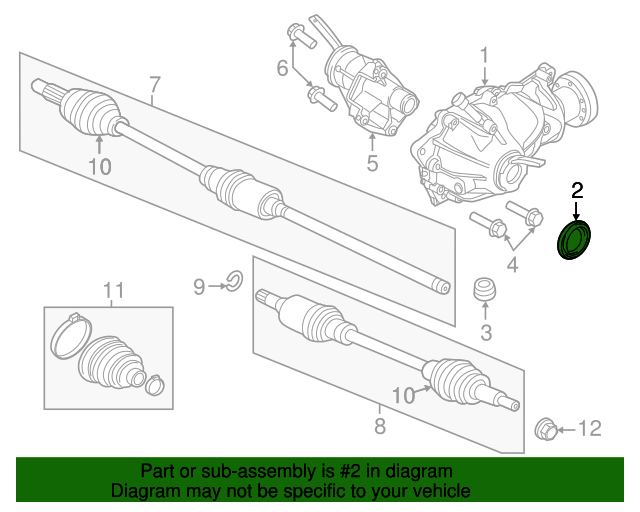 2013-2024 Jaguar Support Bracket Seal C2D24279 | JaguarParts.com