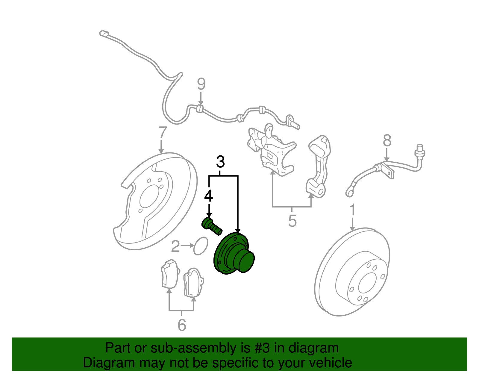 43202-7Y000 - Hub Assembly 2002-2008 Nissan | Nissan Parts ...