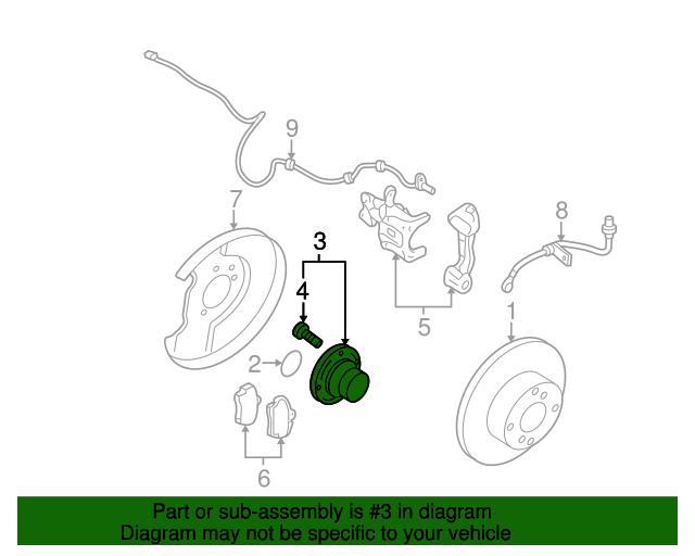 2002-2006 Nissan Altima Hub Assembly 43202-3Z000 | TascaParts.com
