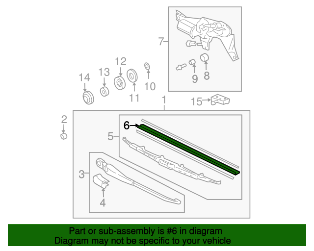 76632-S2K-004 - Rubber Blade (350MM) - 2003-2014 Honda | Honda Car ...