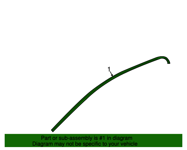 68289841AC - Roof Molding Left - 2017-2020 Mopar | Mopar Parts Canada