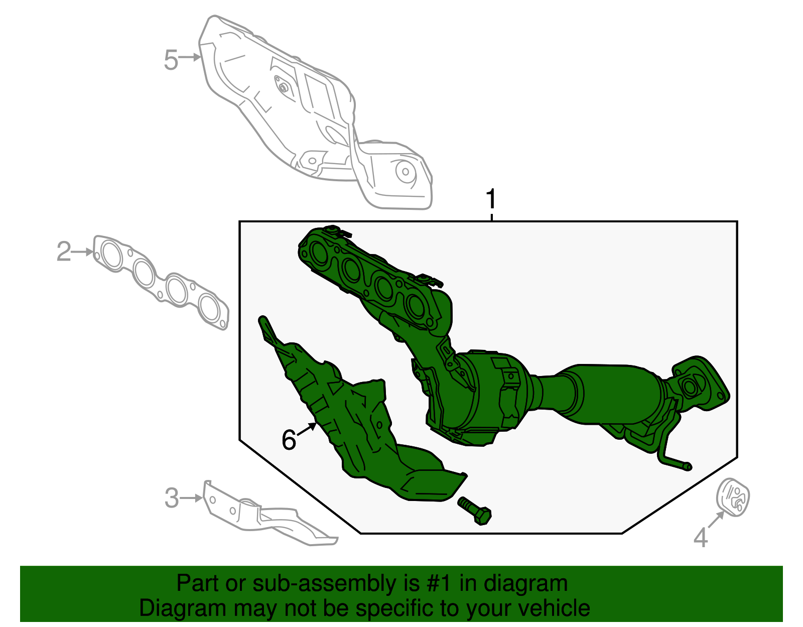 2011-2013 Mazda 3 Exhaust Manifold L577-20-50XA | RealMazdaParts.com