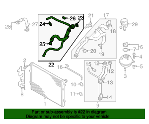 2013-2016 Volkswagen Jetta Hose Assembly 5C0-122-157-M | OEM Parts Online