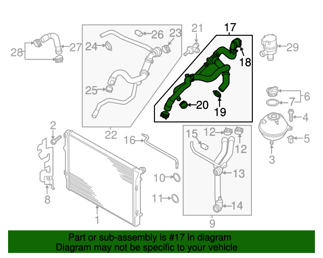 2013-2016 Volkswagen Jetta Hose & Tube Assembly 5C0-122-073-G | OEM ...