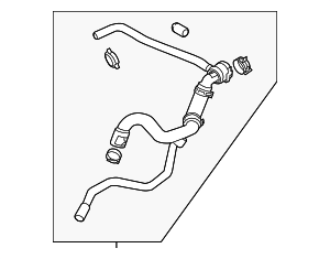2013-2016 Volkswagen Jetta Hose Assembly 5C0-122-157-M | OEM Parts Online