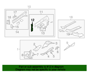 2017-2023 Subaru Impreza Tie Down 51619FL01A9P | Subaru Parts Store