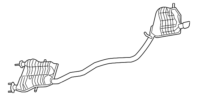 2011-2014 Mopar Muffler & Pipe Assembly 04578954AK | Mopar Parts Canada