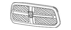 2013-2024 Ram Grille 68197703AA | Mopar Parts Canada