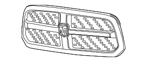 2013-2021 Ram Grille 68093930AC | Mopar Parts Canada
