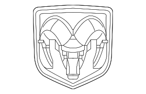 Ram Head Medallion 68218120AB | QuirkParts