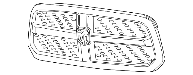 2013-2020 Ram Grille 68093930AC | TascaParts.com