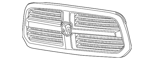 2013-2024 Ram Grille 68094301AC | Mopar Parts Canada
