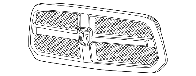 2013-2020 Ram Grille 68148231AC | TascaParts.com