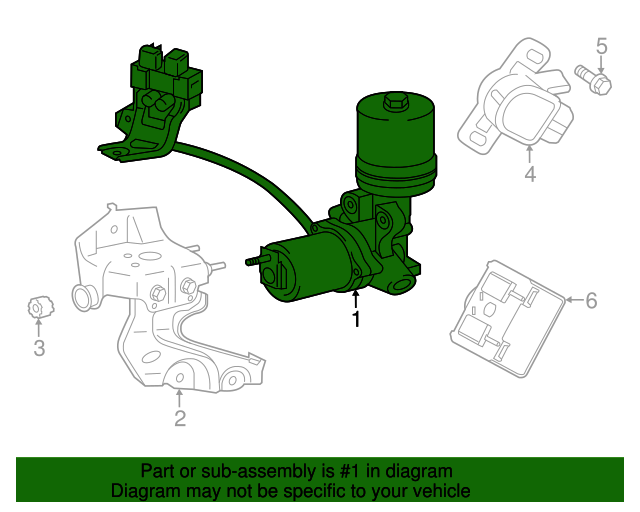 Genuine Toyota Pump Assembly part# 47070-33020 for 2012-2018 Toyota ...