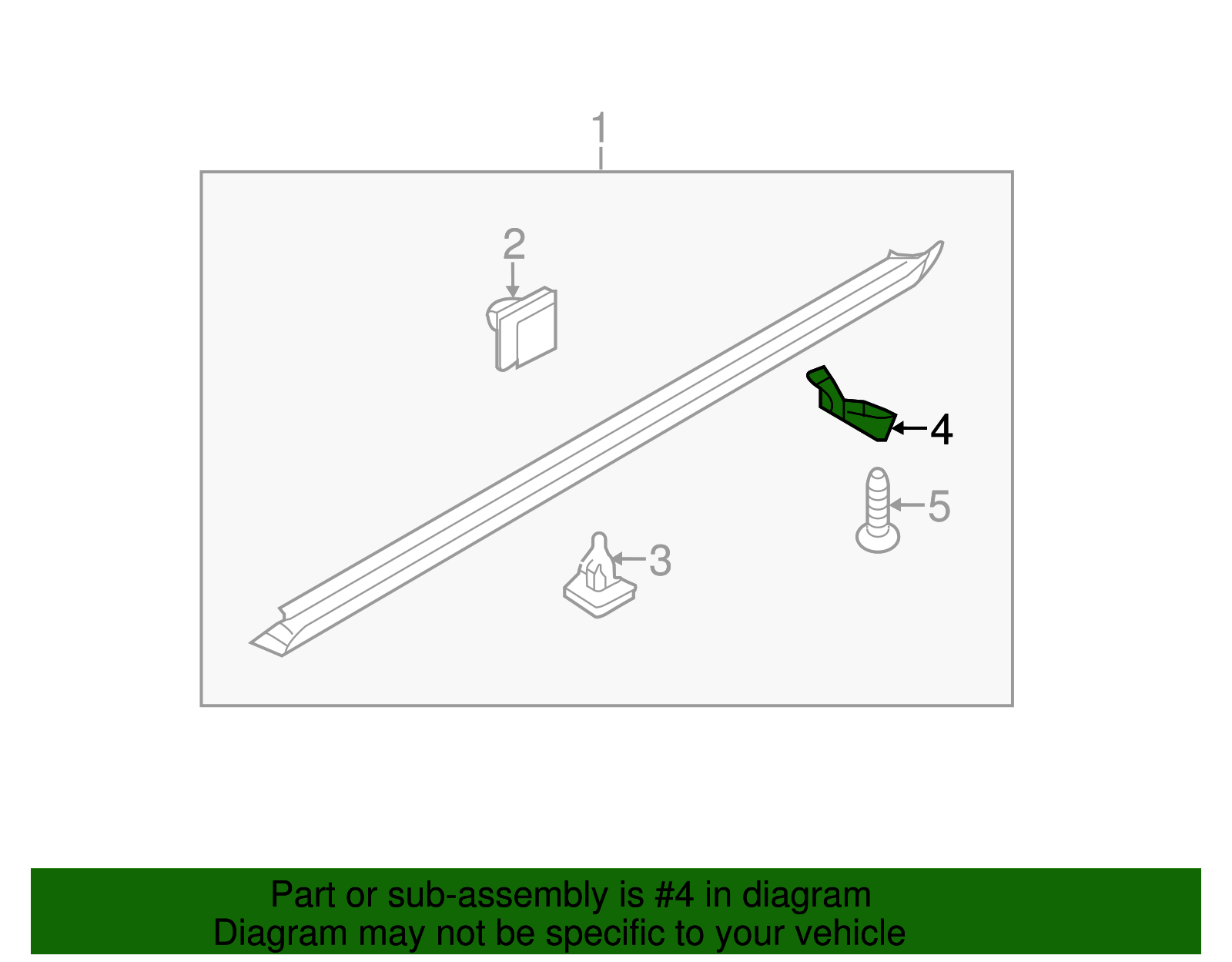86863-2P000 - Rocker Molding Guard 2011-2015 Kia Sorento | Kia.Parts Store