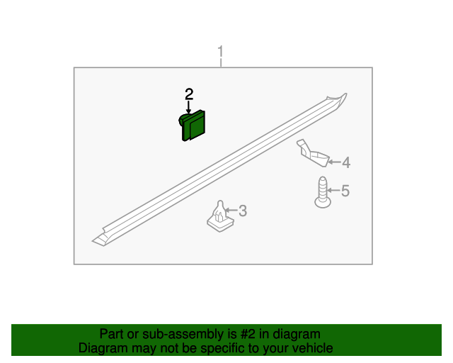 2011-2020 Kia Rocker Molding Clip 87758-3L000 | TascaParts.com