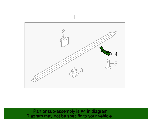 2011-2015 Kia Sorento Rocker Molding Guard 86864-2P000 | OEM Parts Online