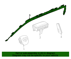 2019-2025 GM (Replaces 85599343) Airbag 85608871 GM | GMPartsDirect.com