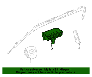 2023-2024 GM Passenger Air Bag 85626483 GM | GMPartsDirect.com